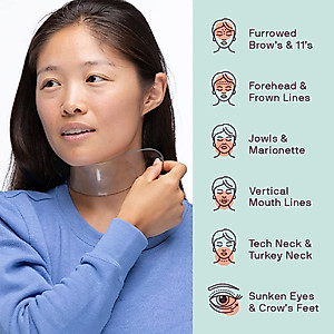 Dermaclara Silicone Fusion Anti-Wrinkle Patches - Reusable Face Treatment Kit for Fine Lines, Under Eye, Forehead & Neck Wrinkles - Pregnancy Safe Skincare - Facial Silicone Patches for Wrinkles