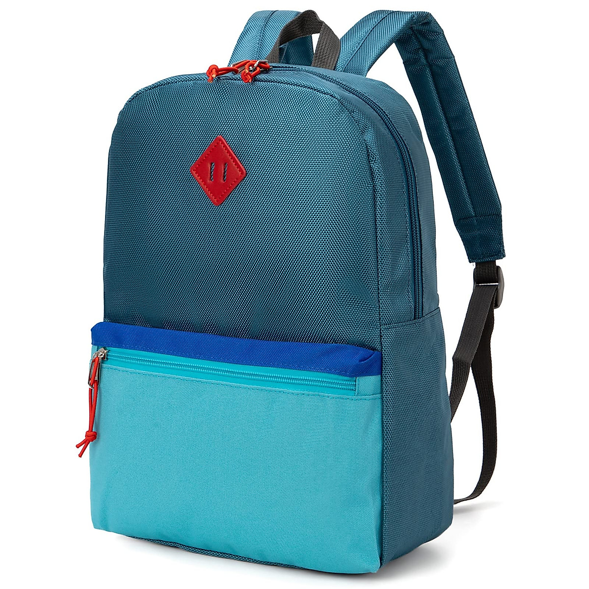 Veious Kids Backpack for Boys & Girls, 15 inch Toddler School Backpacks, Green Blue