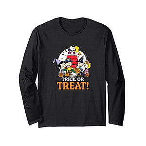 Peanuts - Halloween - Trick Or Treat moonlight Long Sleeve T-Shirt