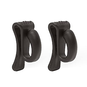 Bobino | Key Clip | Clip On Key Holder | Key Hook For Bag | Key Clip For Purse | Key Holder For Keychain | Purse Accessories | Key Chain Hooks & Compact Key Holder | Key Hanger | 2 Pack Charcoal