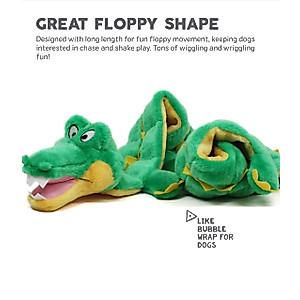 Outward Hound Squeaker Matz Plush Gator Dog Toy, XXL