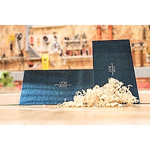 DFM Tool Works Blue Cabinet Scraper Rectangle Sets- MADE IN USA - Multiple Sizes (2, 0.032" x 2.5" x 5")