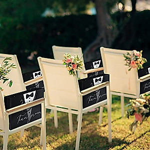 10 Pieces Groomsmen Gift Bags Tuxedo Gift Bag Set Wedding Treat Bags Groomsmen Bags Set of 10 Wedding Tuxedo Treat Bags 14" x 10" x 4.5" for Wedding Father's Birthday Boss Anniversary