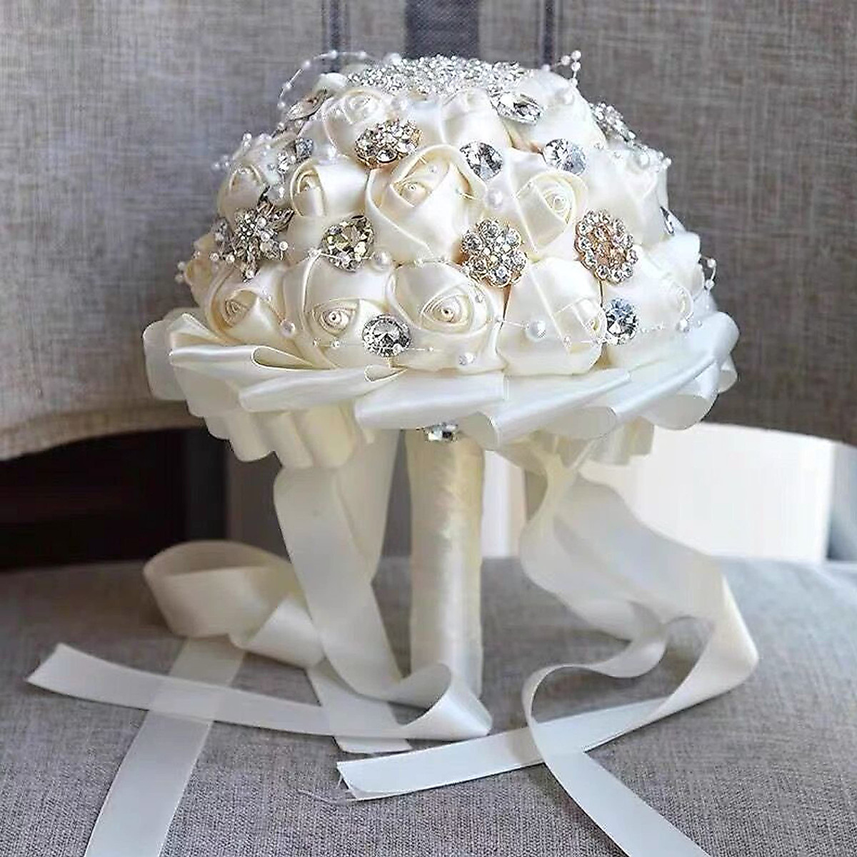 100pcs Corsage Boutonniere Pins 2 Inch Bouquet Flower Floral Diamond Rhinestones Pins Crystal Head Clear Straight Pins for Wedding Bridal Hair Accessories Jewelry Decoration DIY Craft Sewing