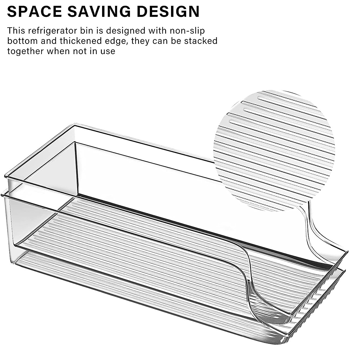 Acalu Refrigerator Organizer Bins Fridge can organizer for pantry Freezer and Storage,Canned Food Container Bin for Refrigerator Beverage