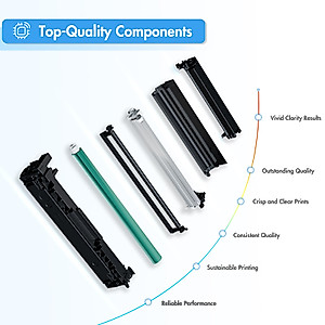 TRUE IMAGE Compatible Toner Cartridge Replacement for Canon 055H 055 High Capacity Canon Color ImageCLASS MF743Cdw MF741Cdw MF746Cdw MF743 Printer Toner with Chip (Black Cyan Magenta Yellow, 4-Pack)