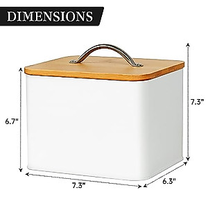 ZOES HOMEWARE Farmhouse Laundry Room Organization & Storage | Dryer Sheet,Dryer Ball,Laundry Pods Container & Holder with Bamboo Lid | Laundry Room Essential Accessories | Minimalist Boho Themed Decor