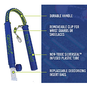 Glovestix Shoe Deodorizer & Odor Eliminator for Hockey & Lacrosse Gloves, Boxing & Soccer Gear, Smelly Gym Bags & Sports Equipment. Non-Toxic Odor Remover. As Seen on Shark Tank (1 Set of Sticks)