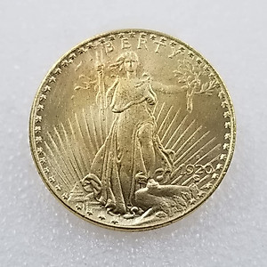 Kocreat Copy 1920-S Double Eagle Liberty Coin Twenty Dollars-Replica USA Souvenir Coin Hobo Coin Morgan Dollar Collection, Silver