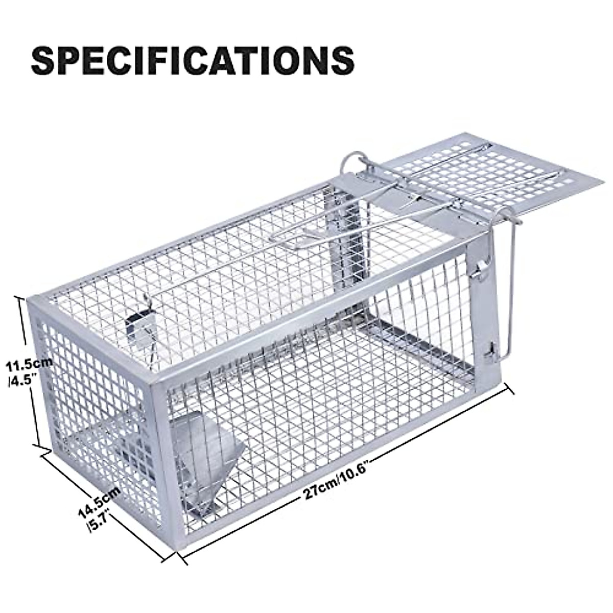 Mouse Trap,Humane Mouse Mice Trap Cage,Indoor Rat Trap,Live Pest,Squirrels, Chipmunks, Rats,Mouse Catching and Release Cage