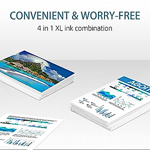 ABOIT 962XL Ink Cartridge High Yield Combo Pack, Replacement for 962 to use with officejet pro 9010 Series, 9015, 9020, 9025, 9018 Printer (4-Pack)