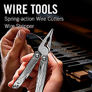 LEATHERMAN, Wingman Multitool with Spring-Action Pliers and Scissors, Stainless Steel with Nylon Sheath