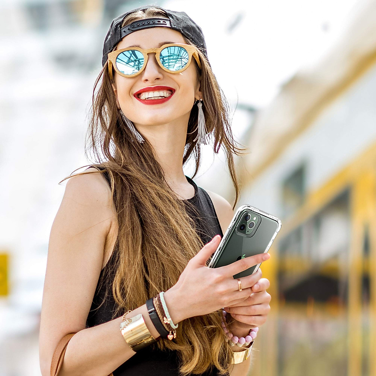 ULAK Compatible with iPhone 11 Pro Max Case, Crystal Clear Heavy Duty Shockproof Rugged Transparent Soft TPU Protective Bling Phone Cover for iPhone Pro Max 6.5 inch (2019), Clear