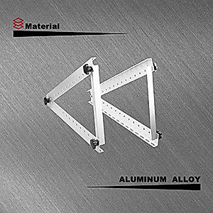 LBG Products 22" Adjustable Solar Panel Tilt Mount Mounting Brackets with Foldable Tilt Legs for Roof, RV,Boat,Off Grid System