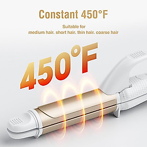 FURIDEN Lite Travel Curling Iron, Dual Voltage Curling Iron 1 inch, Lightweight and Dual Voltage(100-240V), Allows You to Use it Anywhere in The World, Straightening or Curling