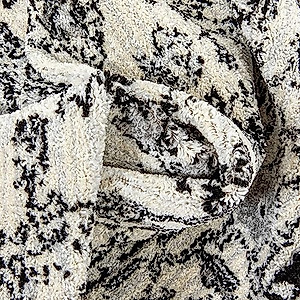 Well Woven Palace Oriental Ivory Grey Black 5'3" x 7' Area Rug