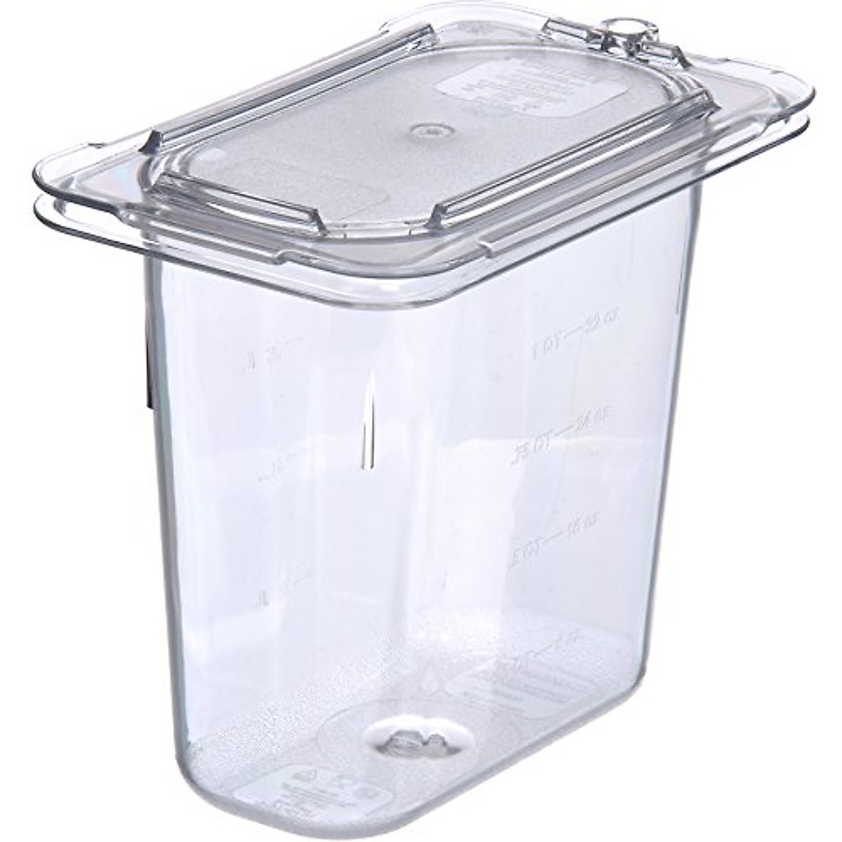 Carlisle FoodService Products 3068807 Plastic Food Pan, 1/9 Size, 6 Inches Deep, Clear