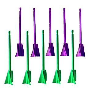 Resin Mixer Epoxy Mixer Paddles,10 PCS Drill Mixing Attachment,Reusable Paint Mixer for Drill,Epoxy drill paddles drill mixer Drill Attachment Paint Stirrers Epoxy Stirrer-Purple+Green