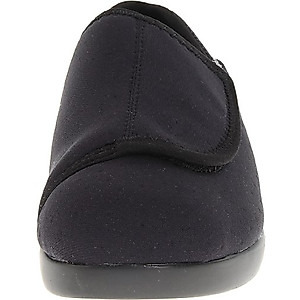 Propét Womens Cush 'N Foot Slipper, Black, 9 US