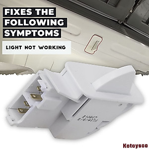 6600JB1010A Refrigerator Door Push Button Switch by Kotoysoo - Replacing with LG & Kenmore Refrigerators – Replaces: AP4442090 6600JB1010K 1268243 6600JB1004A 6600JB1010L AH3529268 EA3529268 PS3529268