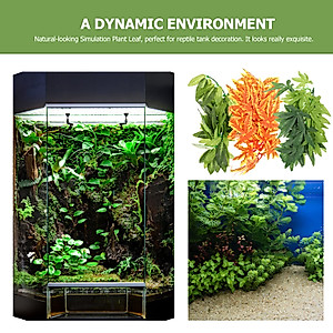 POPETPOP 3pcs Climbing Pet Box Rattan Suction Cup Artificial Plants Plant Ornament for Reptile Plants for Reptile Tank Reptile Fake Leaves Reptile Fake Plant Fake Plant Decor Reptile Plants