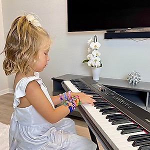 Artesia Portable 88 Key Weighted Keyboard Piano, 88-Key Digital Piano Keyboard with Full-Size Velocity Sensitive Keys, Electric Keyboard Piano including Sustain Pedal & Live Piano Lessons and Melodics