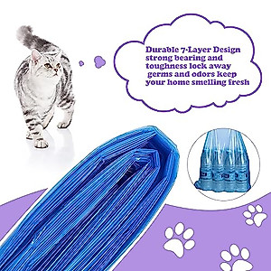 10 Pack Cat Litter Refills Scented Bag Compatible with Your Standard and Plus Genie Litter Disposal Refill Cartridge, Universal Litter Refills Bag (Not Include Cartridge)