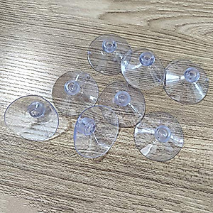 E-outstanding Suction Cup 25PCS 45mm Transparent PVC Plastic Sucker Pads