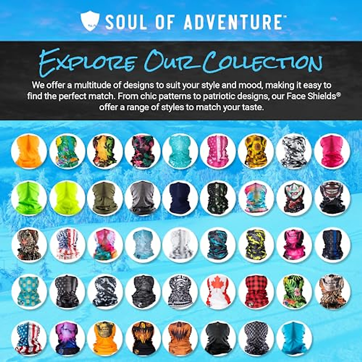 S A Company UV Protection Face Shield | Single UV 30+ Multipurpose Neck Gaiter for Adults (Solid Green)