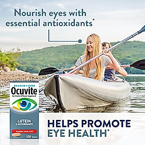 Bausch + Lomb Ocuvite Eye Vitamin and Mineral Supplement with Lutein, 60 Count Bottle