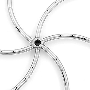 Firenado 30-Inch Natural Gas Spiral Ring Burner - Stainless Steel