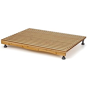 Bamboo Stovetop Cover&Countertop Cutting Board with Adjustable Legs, Dual-purpose Chopping Board for Electric Stove Burner, Workspace Block Cover for RV Camping Camper Gas Cook Top Cover