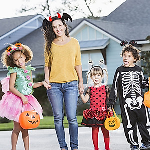 FOIMAS 6pcs Halloween Headbands,Pumpkin Spider Bat Ghost Headband for Kids Girls Boys Halloween Costume Party Decoration Supply