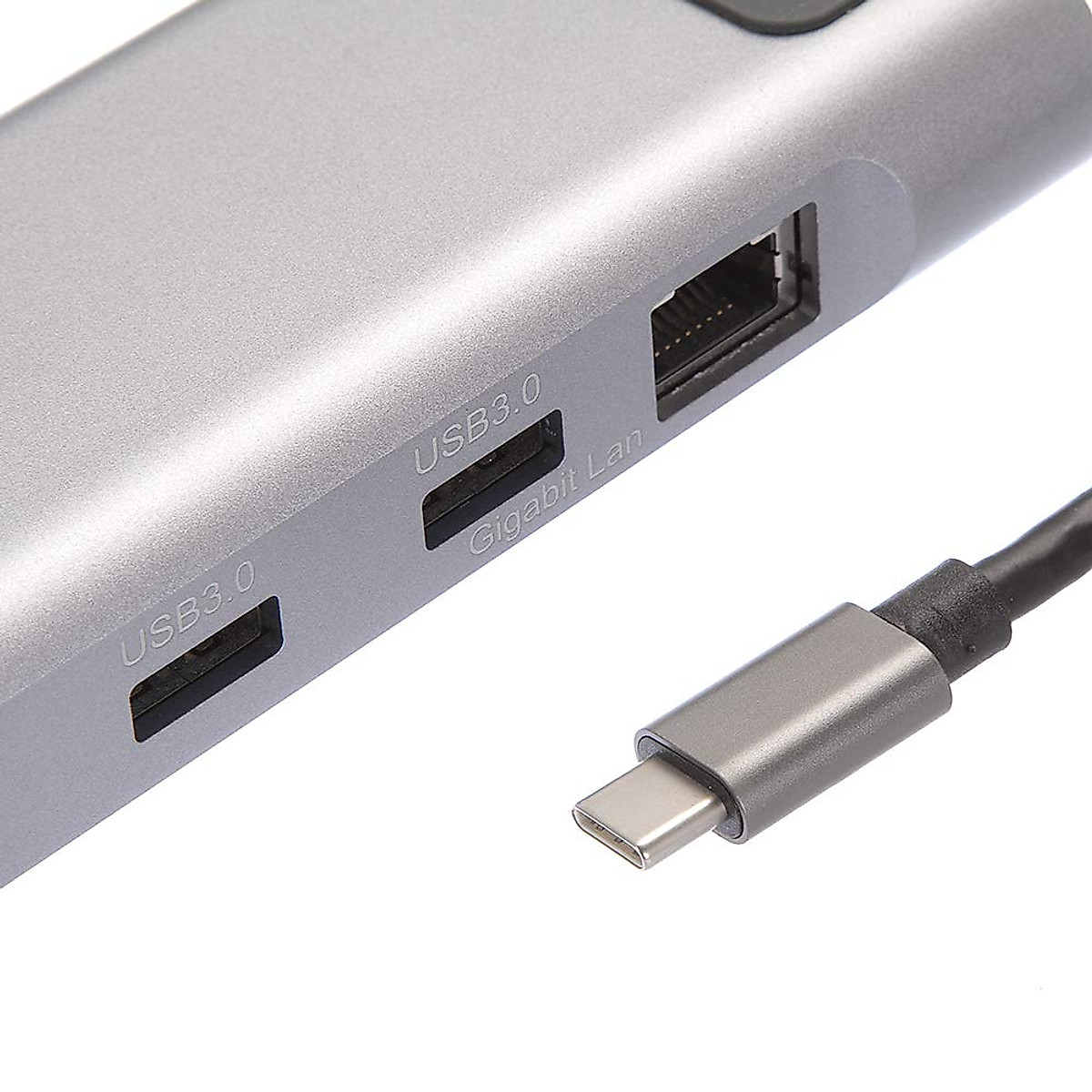 Type-C Hub, USB C to USB 3.0 Hub, (11 in 1) Gigabit Ethernet / 4K HDMI / 5 USB 3.0 / VGA/SD/Micro SD Card Reader/PD Charging Port for MacBook Pro/Air, Chromebook, Other Type C Laptop