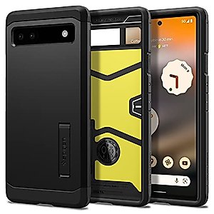 Spigen Tough Armor Case Compatible with Google Pixel 6a - Black