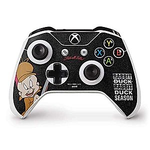 Skinit Decal Gaming Skin Compatible with Xbox One S Controller - Officially Licensed Warner Bros Elmer Fudd Thats All Folks Design
