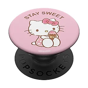 Hello Kitty with Ice Cream Pink Stay Sweet PopSockets Standard PopGrip