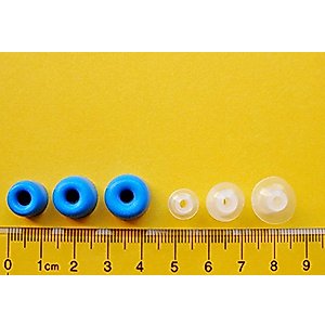 12pcs (BLMF-CLODMH-Sa)- S/M/L Premium Memory Foam and Noise Isolation Replacement Earbuds Eartips Compatible with Shure E Series - E3c, E4c, E4G, E5c in-Ear Earphones