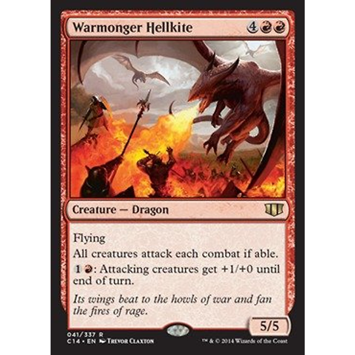 Magic: the Gathering - Warmonger Hellkite (041/337) - Commander 2014
