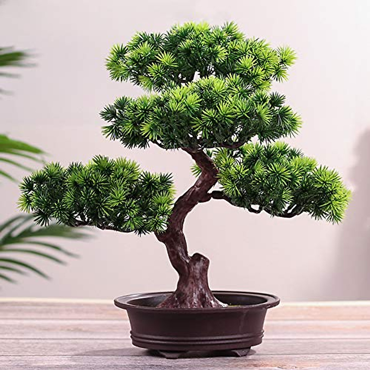 Artificial Bonsai Tree, Simulation Pine Tree Potted Plant, Office DIY Decorative Bonsai, Fake Green Plant Decoration Artificial Plants, for Desktop Display, Zen Garden Décor
