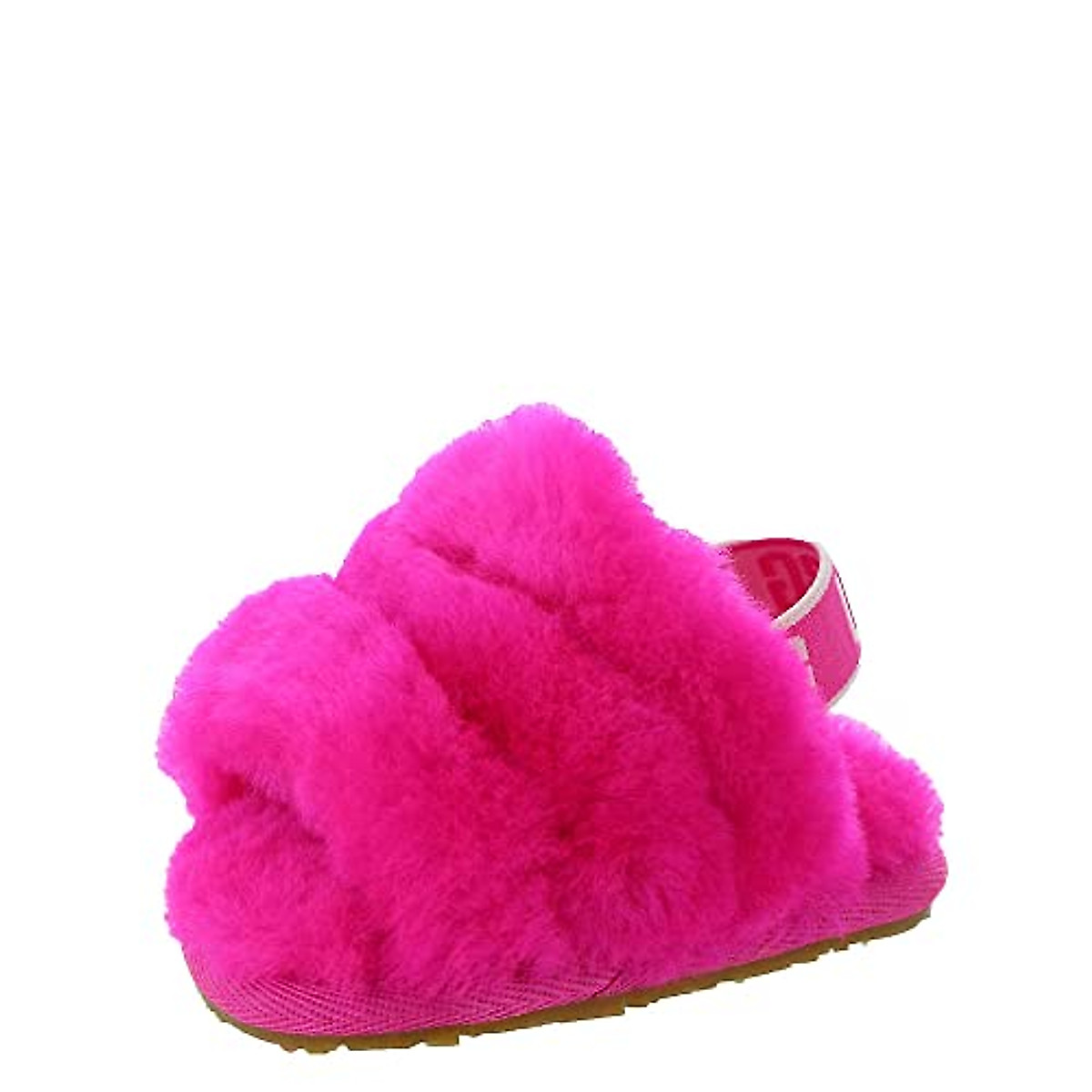 UGG unisex baby Fluff Yeah Slide Slipper, Rock Rose, 2-3 Infant US