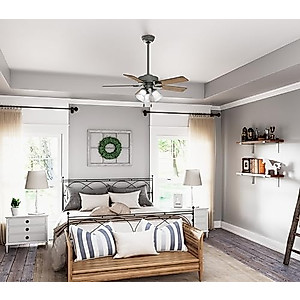 Hunter 50882 Swanson Ceiling Fan 44 inches Matte Silver