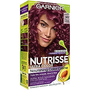 Garnier Hair Color Nutrisse Ultra Color Nourishing Hair Color Creme, Sweet Grenadine M2, 1 Count