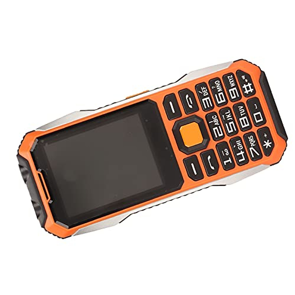 ciciglow 2G Seniors Cell Phone Dual SIM Big Button 2.4in HD Screen, 6800mAh Long Battery Life, Unlocked for Seniors (Orange)