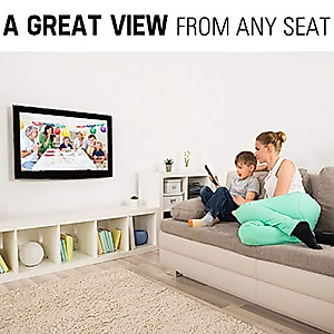 Mounting Dream Fixed TV Wall Mount TV Bracket for 42-70 inch TVs, Low Profile TV Mount with Height Adjustable Holds up to 132 lbs, Max VESA 600 x 400mm, TV Mounts Fit 16'' / 18'' / 24'' Wood Studs