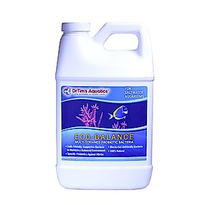 DrTim’s Aquatics Eco-Balance for Saltwater Aquariums – Multi-Strained, Supportive Probiotic Bacteria to Maintain a Balanced Fish Tank Environment-64 oz.