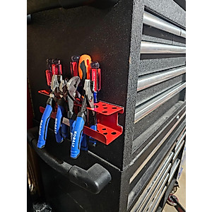 ULIBERMAGNET Magnetic Screwdriver Holder,Heavy Duty Pliers Metal Organizer Rack,Wall Mount Garage Organizer for Screwdriver, Plier, Shears,Tools Holder Rack for Garage,Tool Cart,Pegboards,Workbench