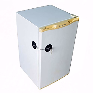 MUIN Highly Secured Refrigerator Lock with Key – Mini Refrigerator Door Lock for Children and Adults – Multi Functional Lock for Securing Fridge, Drawers and Health Products (Black)