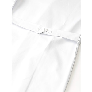 Fashion Seal Healthcare unisex adult Knot Button Lab Coat Blazer, White, X-Large US
