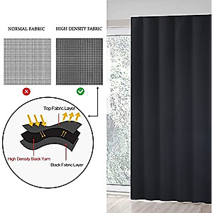 DREAM ART Anywhere Portable Blackout Curtain/Adjustable Blackout Shades/Temporary Blackout Blinds with Suction Cups for Nursery,Children Kids Bedroom or Travel Use,Black,1 pc W51xL71Inch(130X180cm)